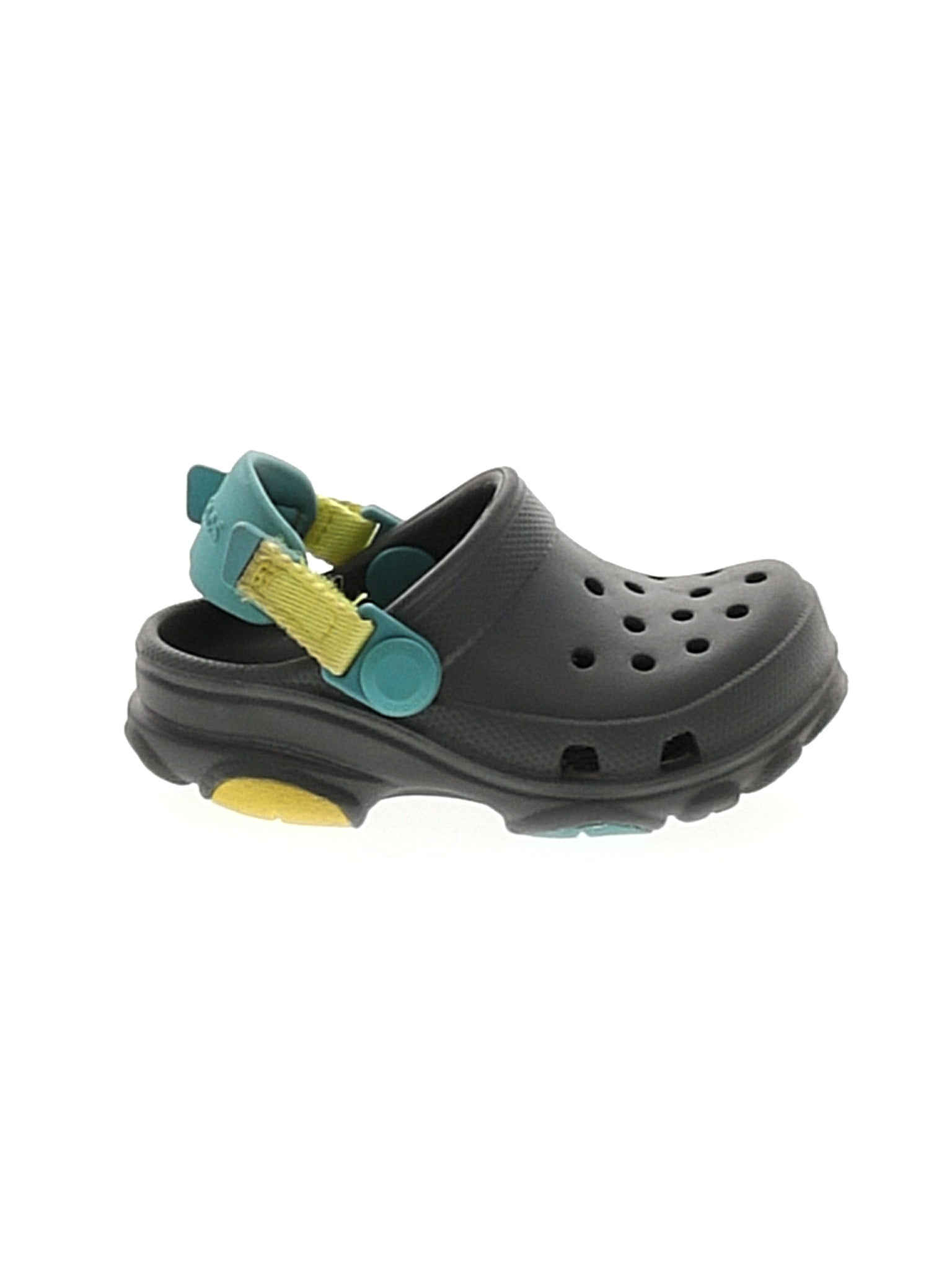 Crocs Color Block Black Teal Sandals Size 5 - 31% off | thredUP
