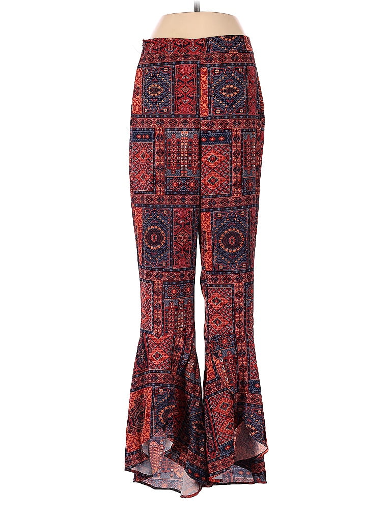Shein Floral Paisley Multi Color Red Casual Pants Size XS - 46% off ...