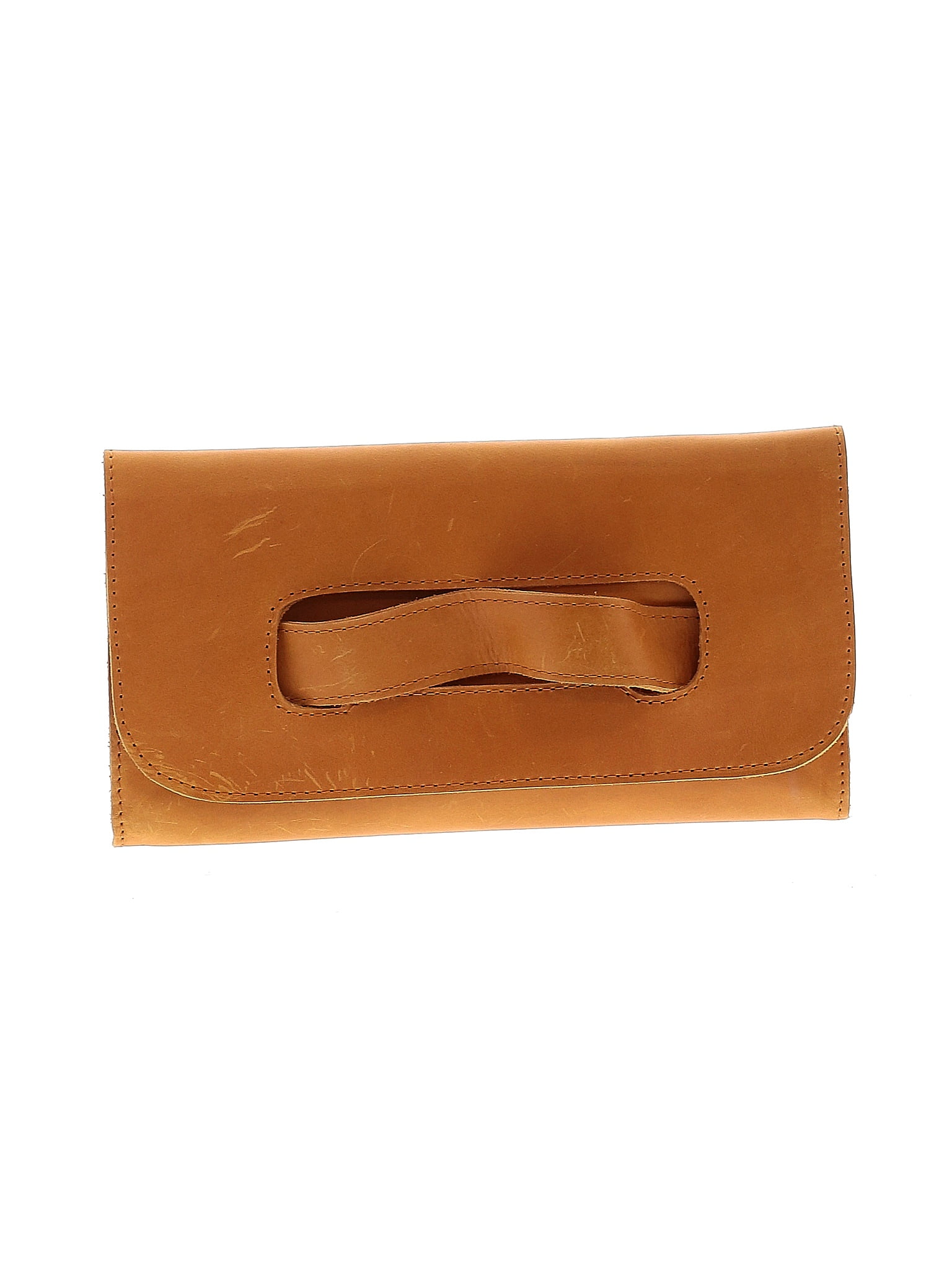 ABLE Local + Global Solid Brown Tan Clutch One Size - 70% off | thredUP