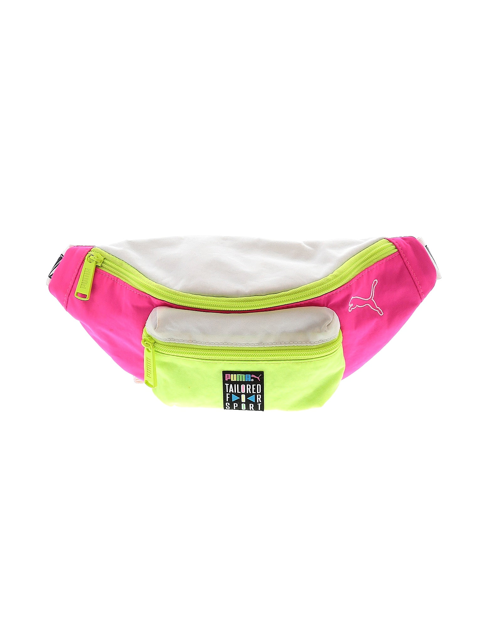Puma Color Block Solid Green Pink Belt Bag One Size - 61% off | thredUP