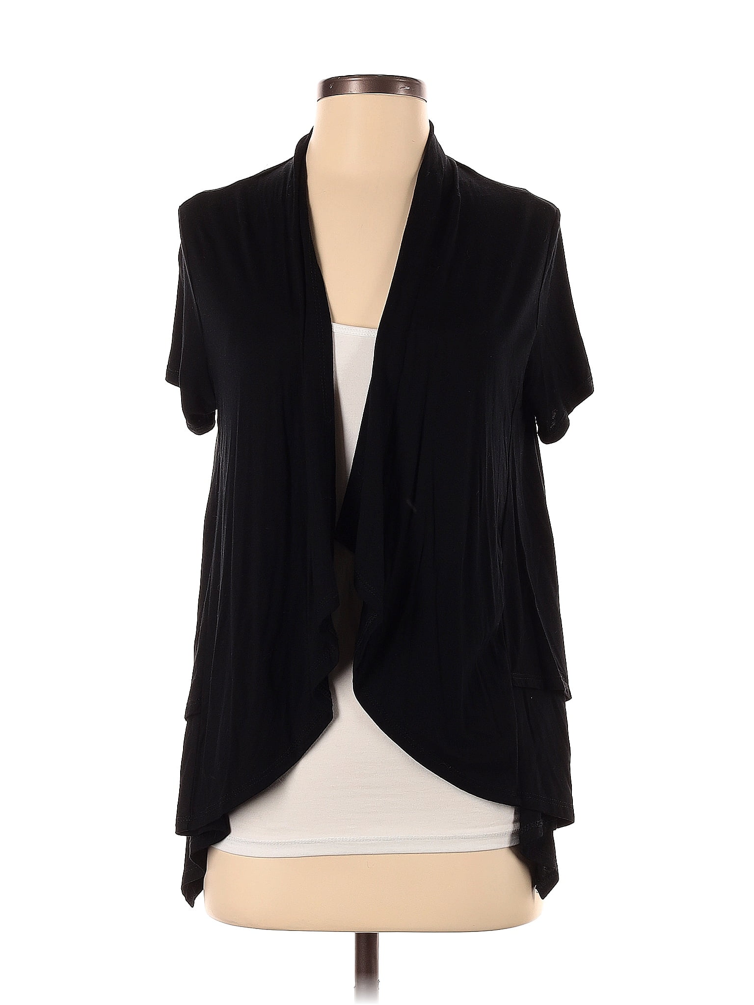 EllumiNation By Nikki Parker Solid Black Cardigan Size S - 54% off ...