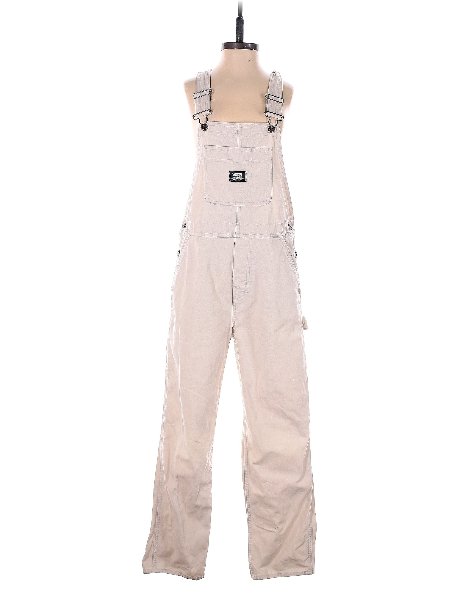 Vans Solid Ivory Overalls Size XS - 40% off | thredUP