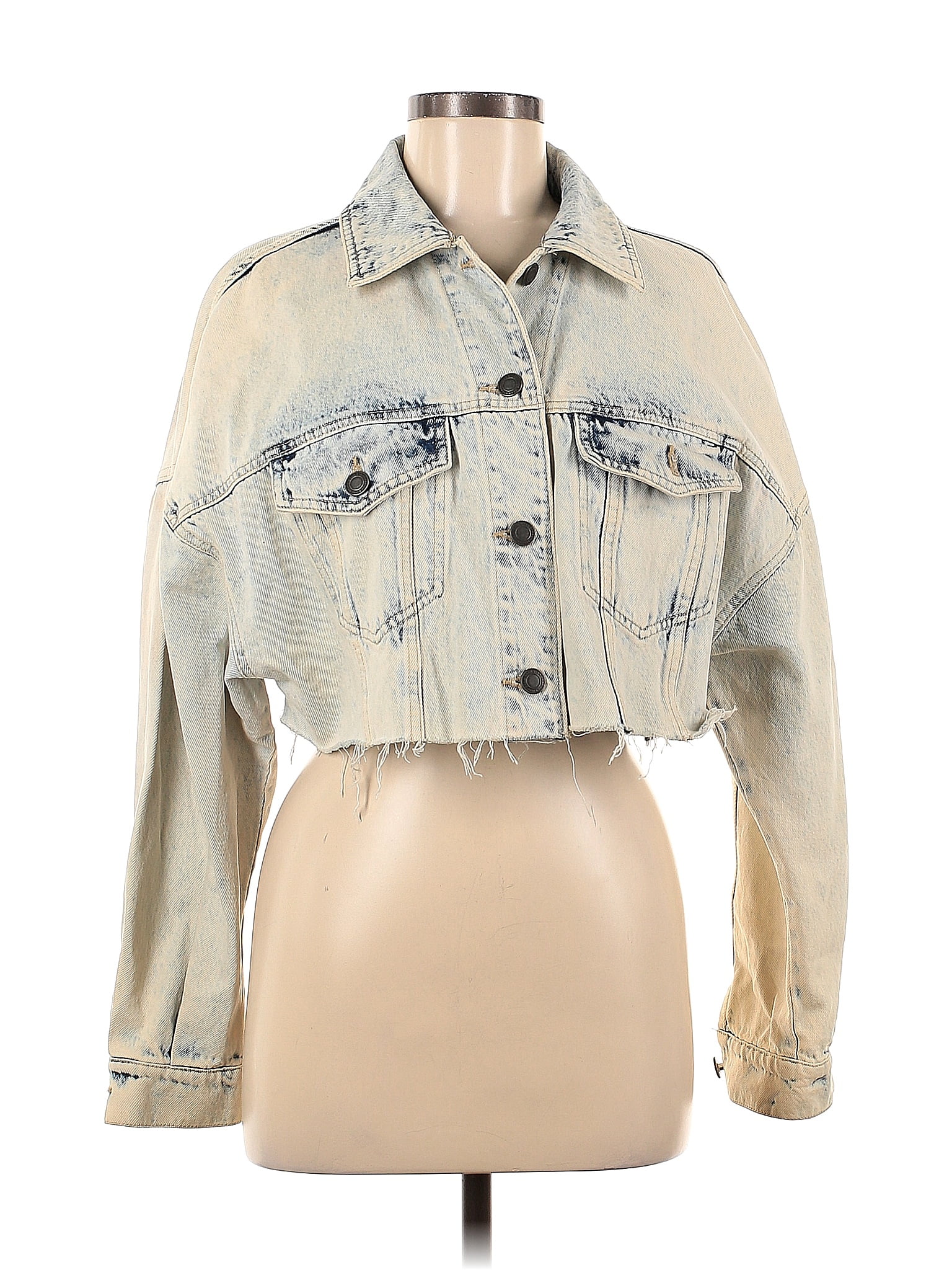 Assorted Brands Tan Gold Denim Jacket Size M - 56% off | thredUP