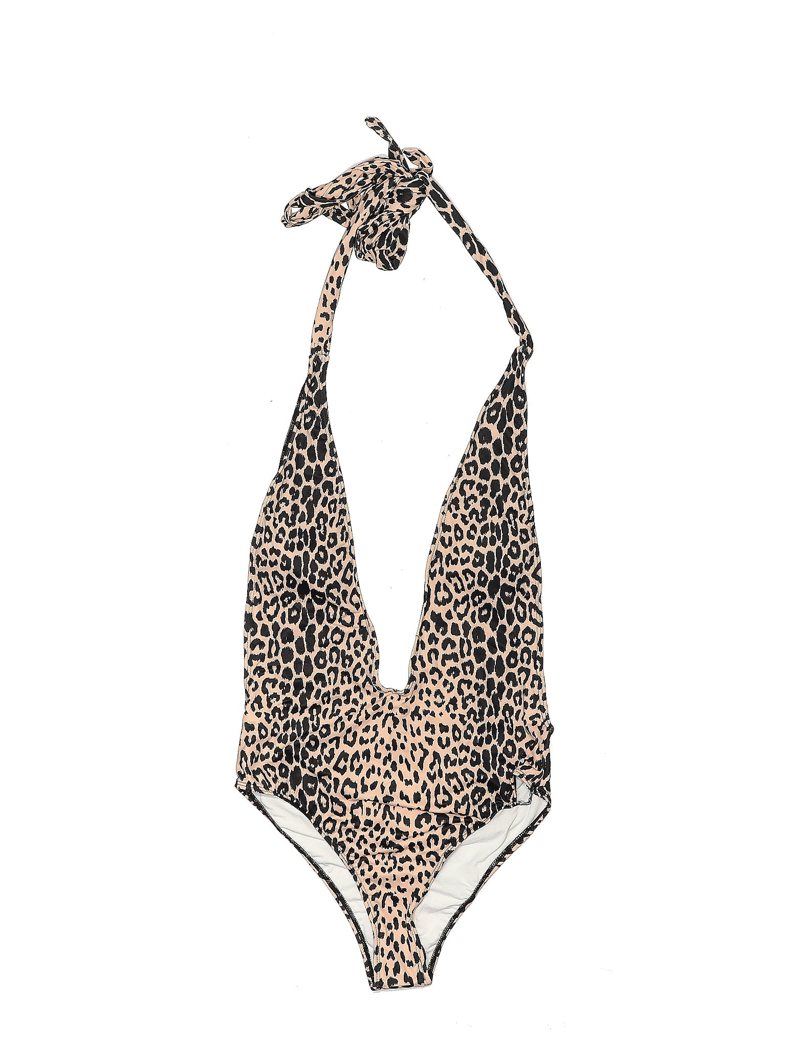 Shein Leopard Print Multi Color Tan One Piece Swimsuit Size L - 37% off ...