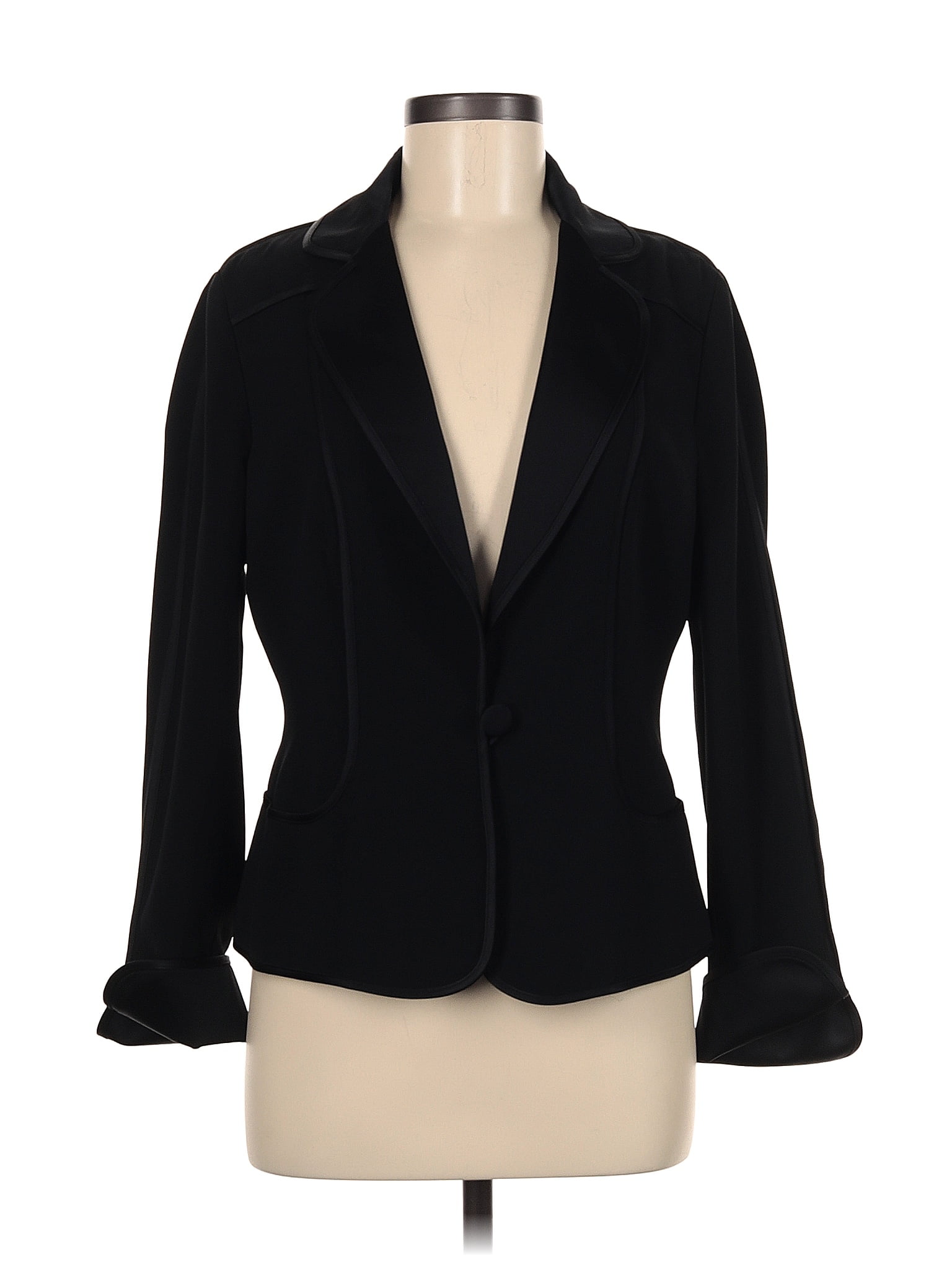 Carlisle Solid Black Blazer Size 8 - 86% off | thredUP
