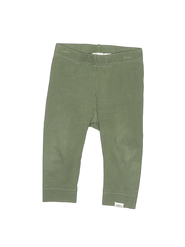 Miles Solid Green Leggings Size 9 mo - 38% off | thredUP