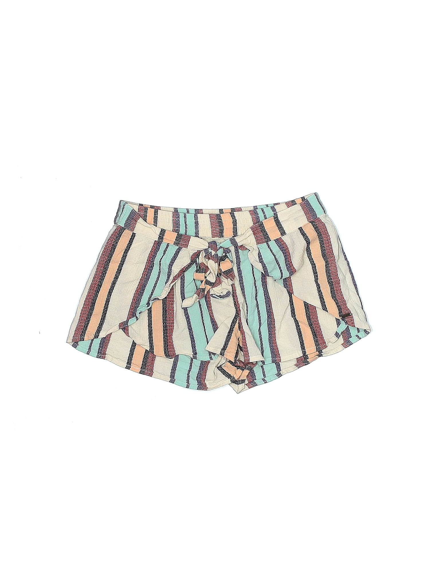 Roxy 100% Cotton Stripes Multi Color Ivory Shorts Size S - 64% off ...