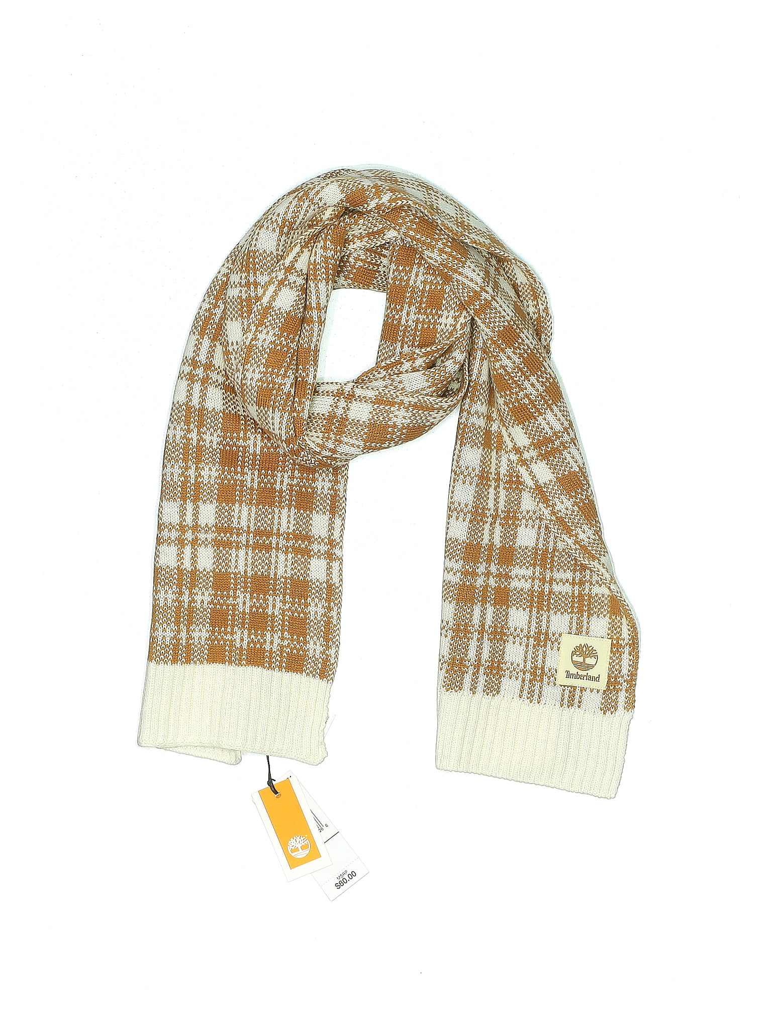 Timberland 100% Acrylic Plaid Tan Scarf One Size - 66% off | thredUP