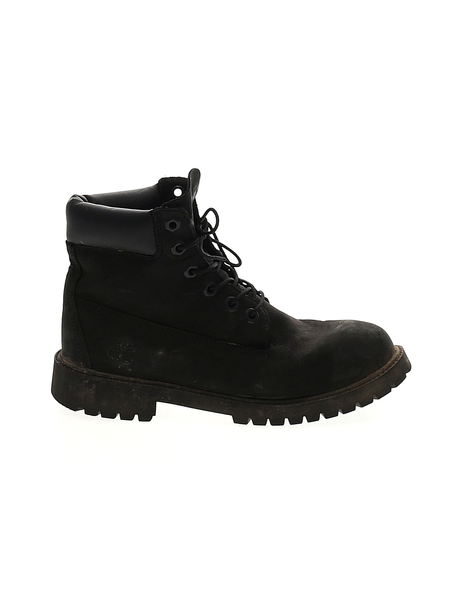 Timberland 100% Leather Solid Black Boots Size 5 - 67% off | thredUP