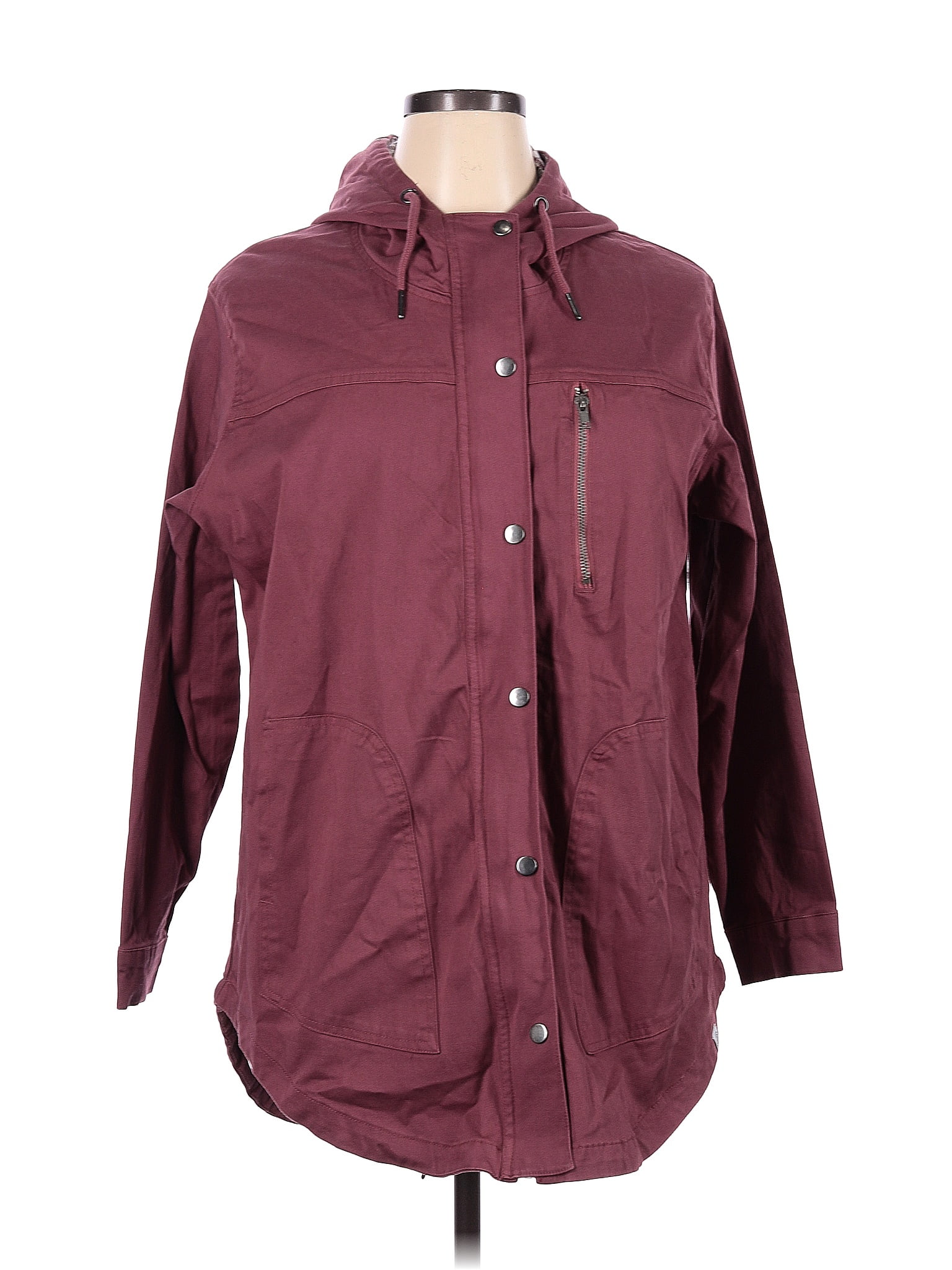 Assorted Brands Solid Burgundy Jacket Size XL - 59% off | thredUP