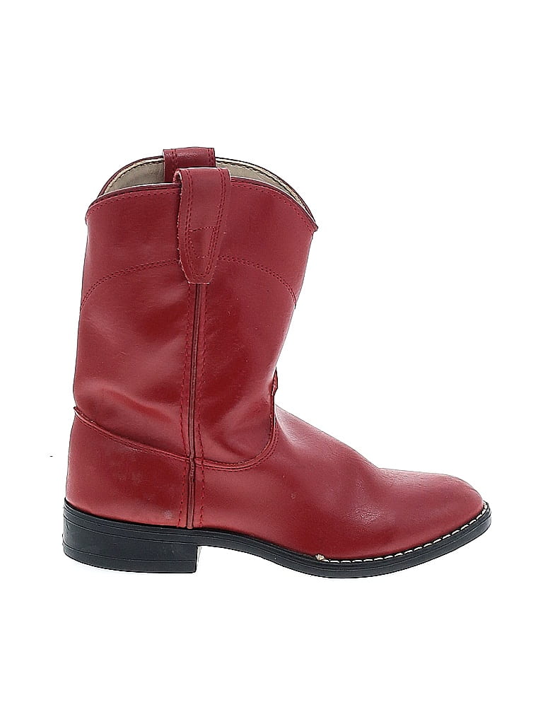 Assorted Brands Solid Maroon Red Boots Size 13 - 66% off | thredUP