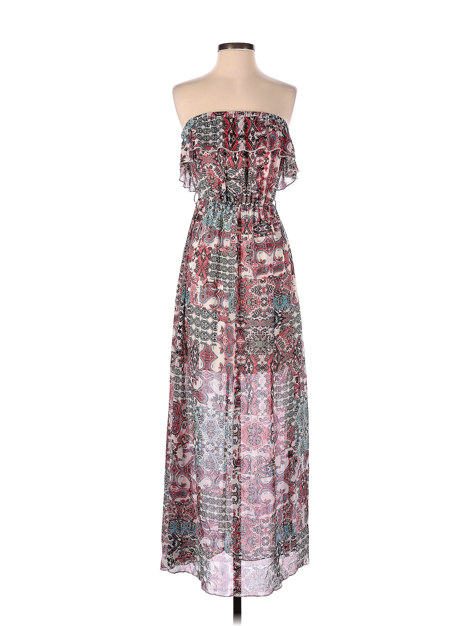 No Boundaries Multi Color Burgundy Casual Dress Size S 56 Off Thredup