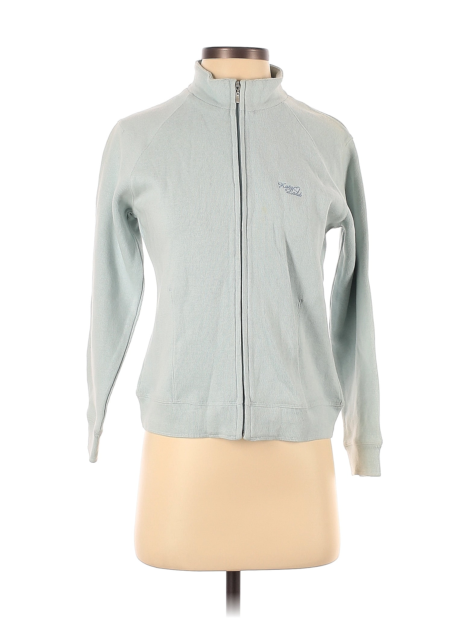 Kate Lord 100% Cotton Peigne Solid Blue Track Jacket Size S - 64% off ...