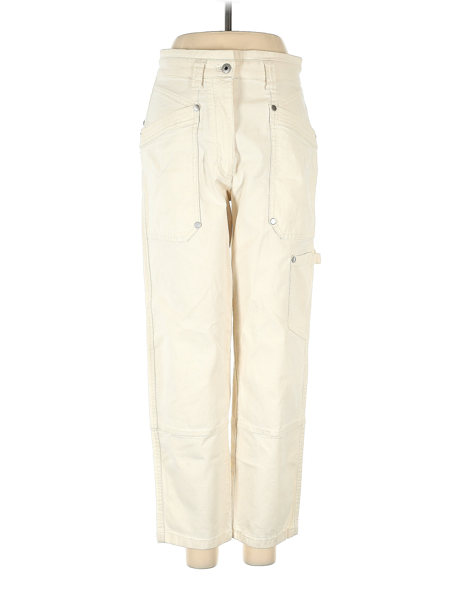 Maeve by Anthropologie Solid Ivory Jeans 27 Waist - 71% off | ThredUp
