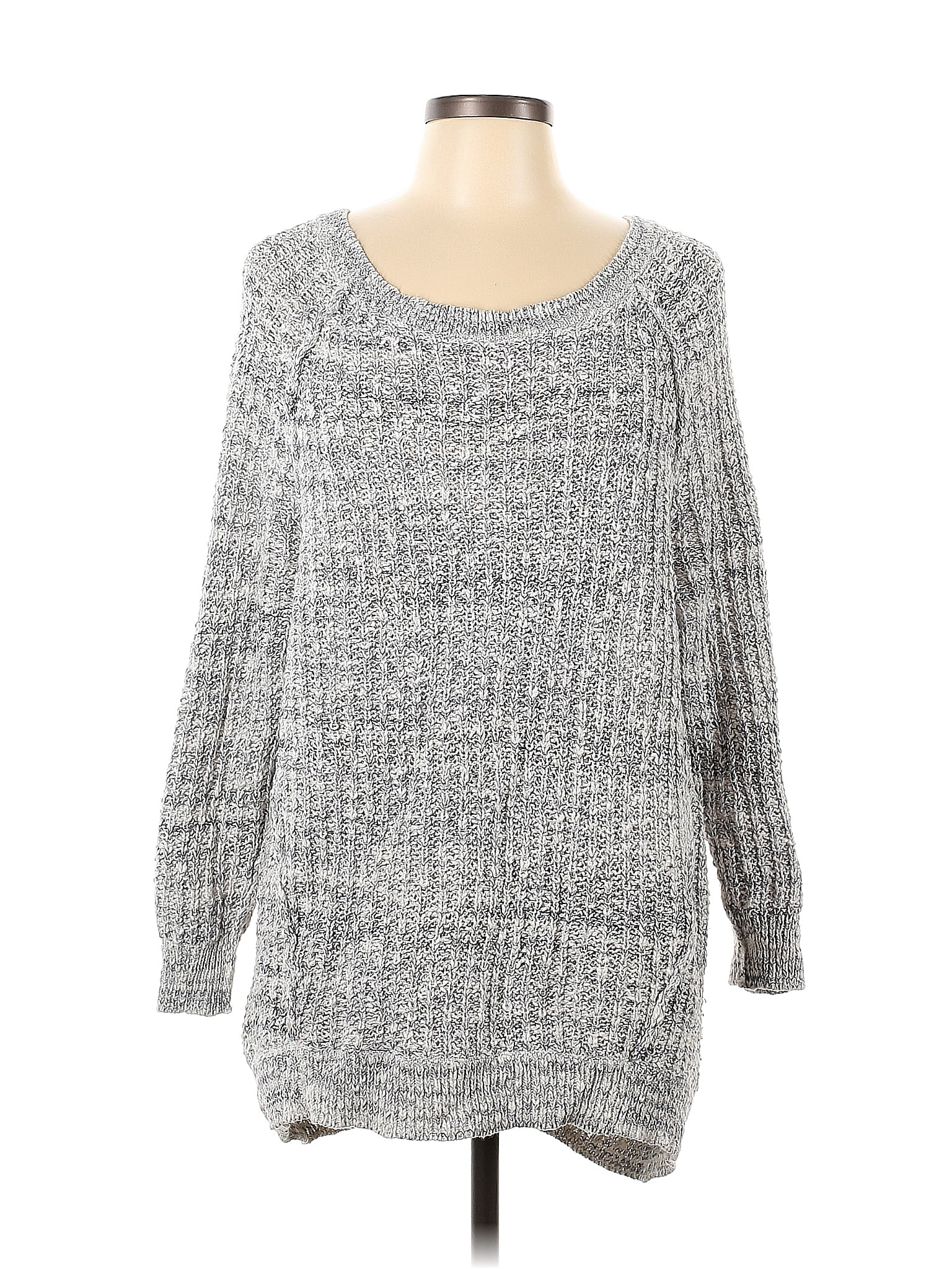Free People Color Block Marled Gray Pullover Sweater Size L - 67% off ...