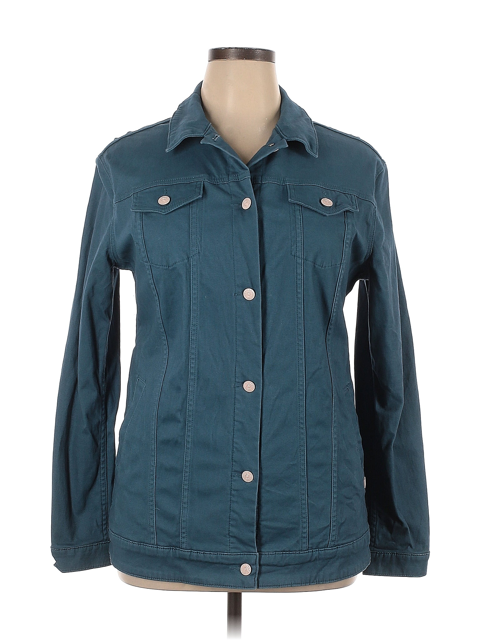 Lularoe Teal Denim Jacket Size XL - 56% off | ThredUp