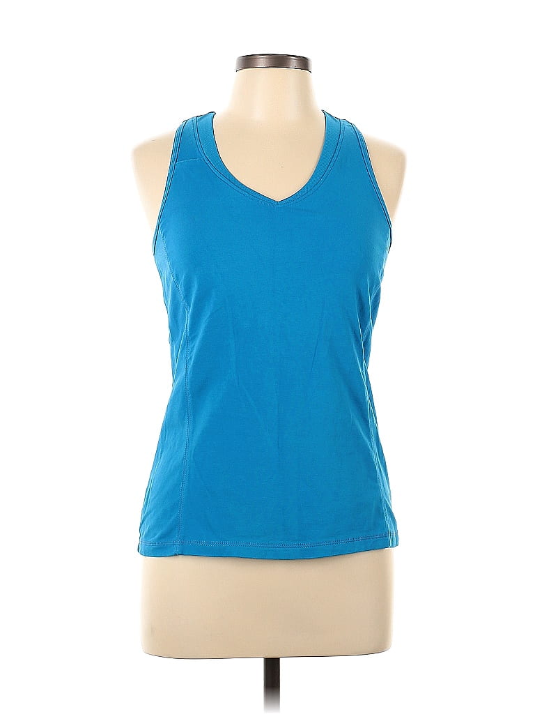 Danskin Now Solid Blue Active Tank Size L - 42% off | thredUP