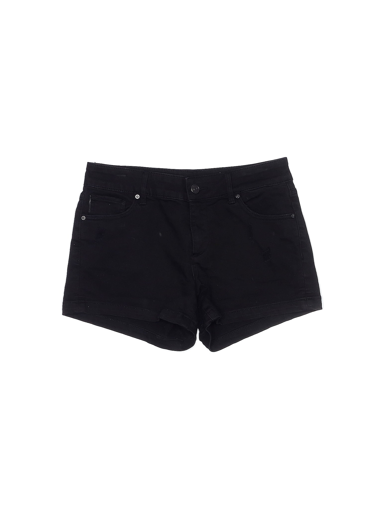 Armani Exchange Solid Black Denim Shorts 26 Waist - 70% off | thredUP