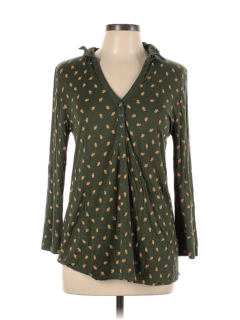 ModCloth Green Long Sleeve Top Size L - 66% off | ThredUp