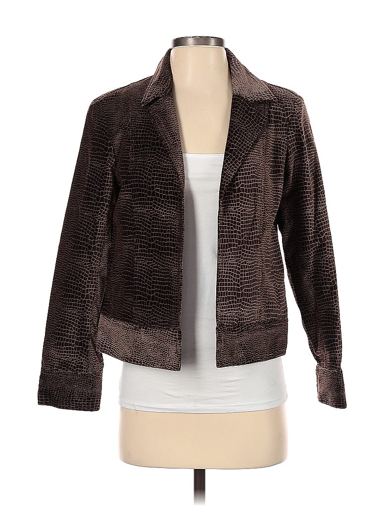 Patrick Christopher Selections 100% Cotton Solid Brown Jacket Size S ...