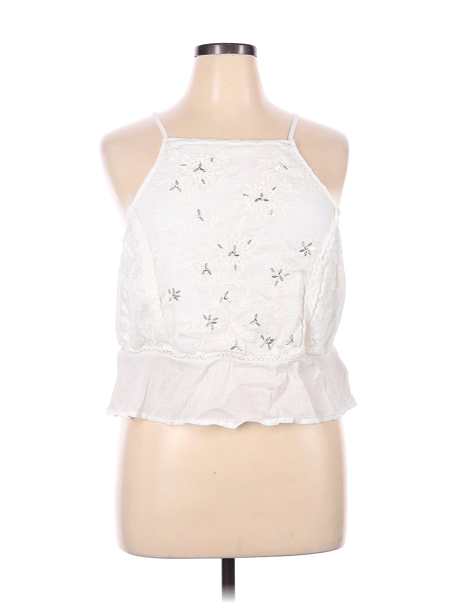 Idyllwind Fueled by Miranda Lambert 100% Cotton Floral White Sleeveless ...