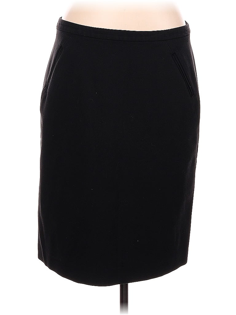 Ann Taylor Loft Solid Black Casual Skirt Size 12 75 Off Thredup