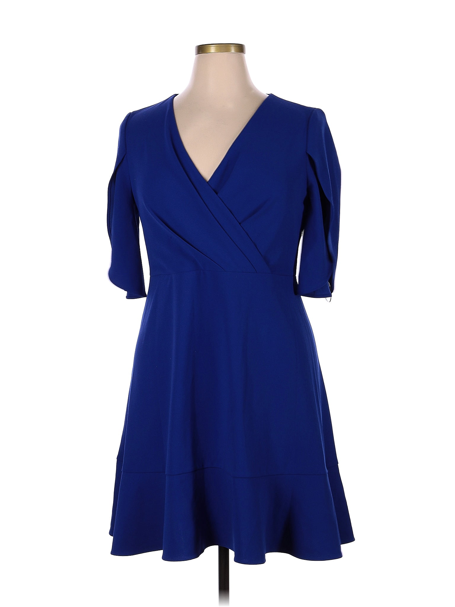 Dkny Solid Sapphire Blue Casual Dress Size 14 60 Off Thredup