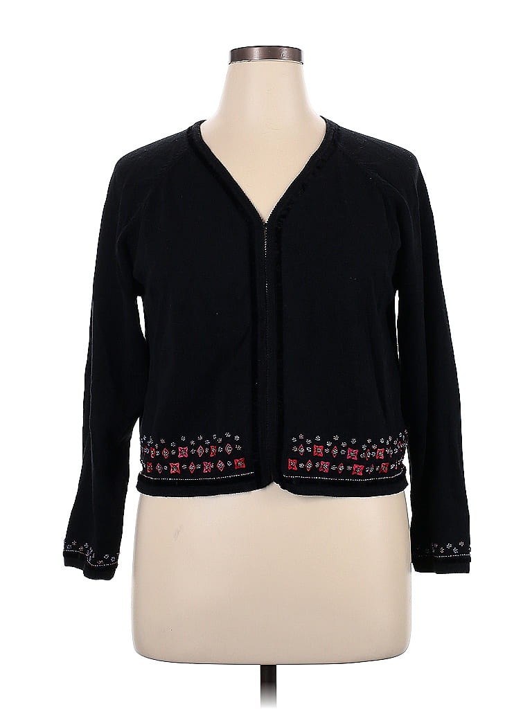 Sigrid Olsen Black Cardigan Size XL - 82% off | ThredUp