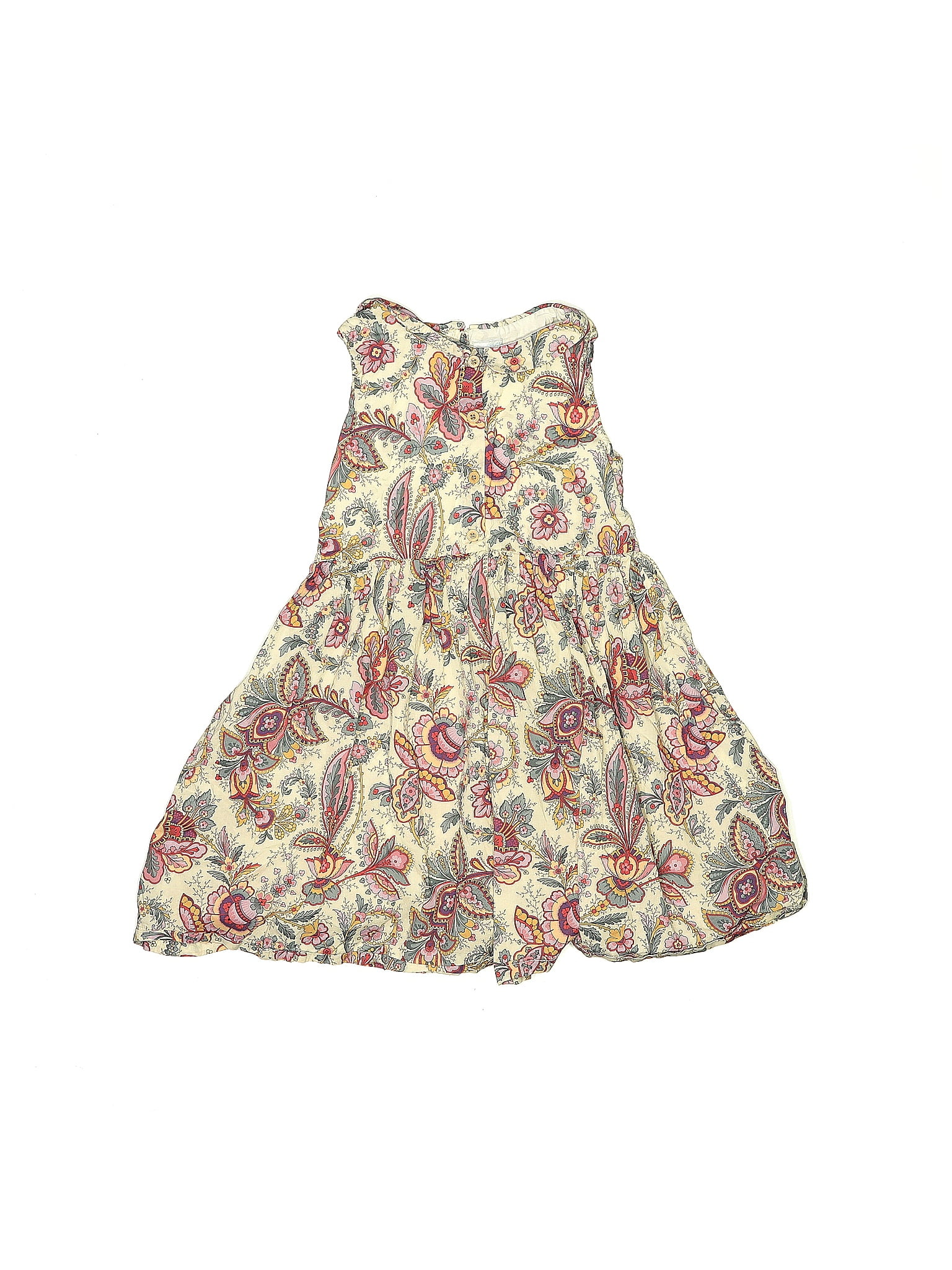 Edgehill Collection 100% Cotton Floral Ivory Dress Size 5 - 64% off ...