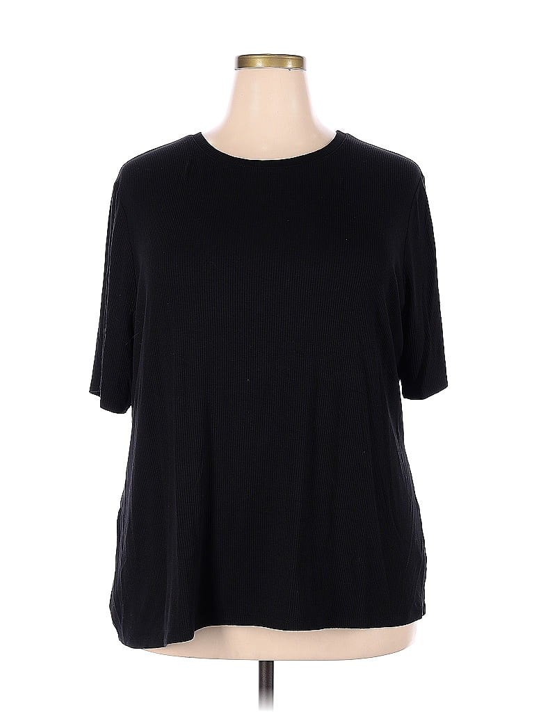 Nine West Polka Dots Black Short Sleeve Top Size 3X (Plus) - 70% off ...