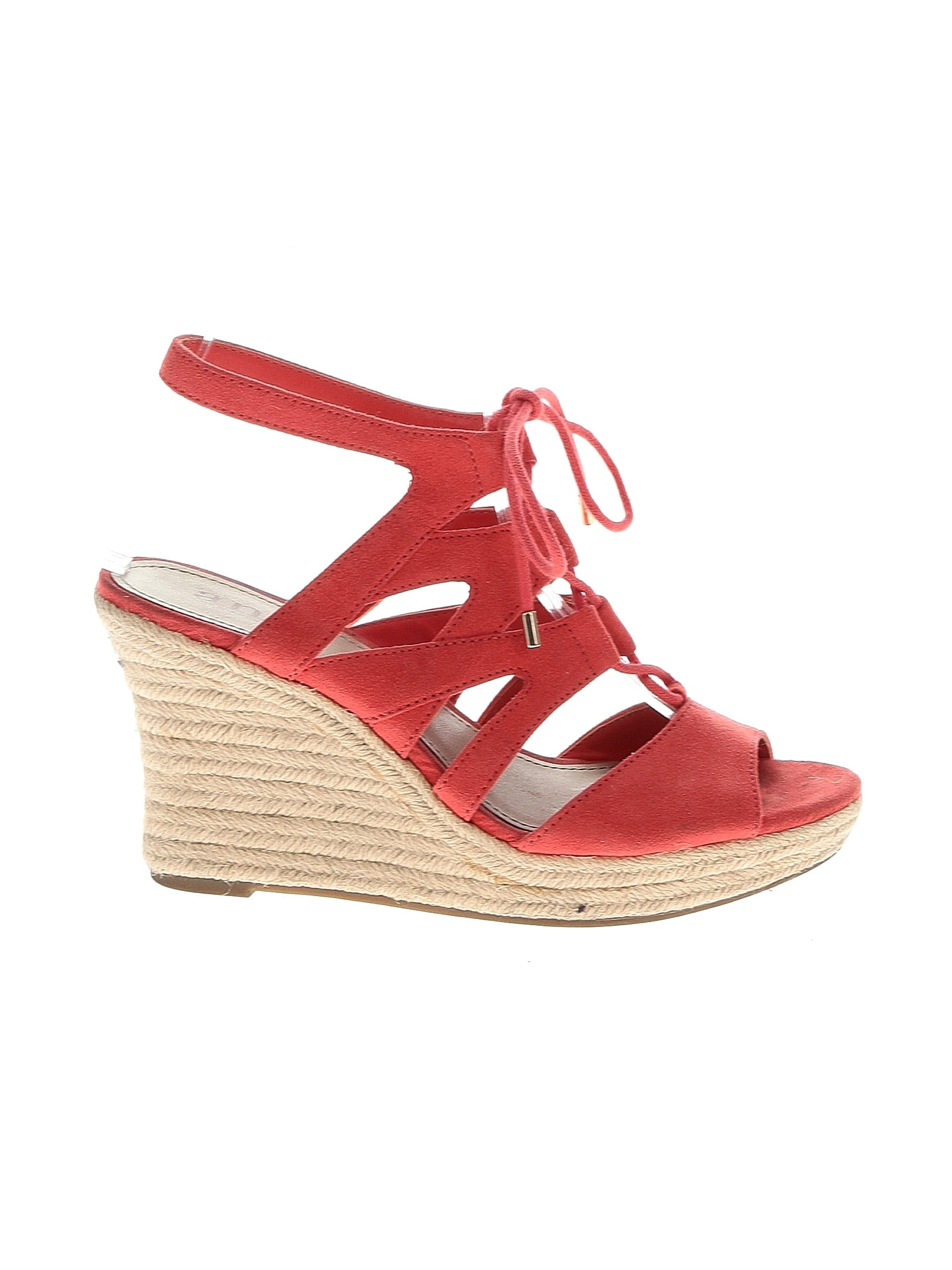 a.n.a. A New Approach Solid Red Wedges Size 6 1/2 - 53% off | thredUP