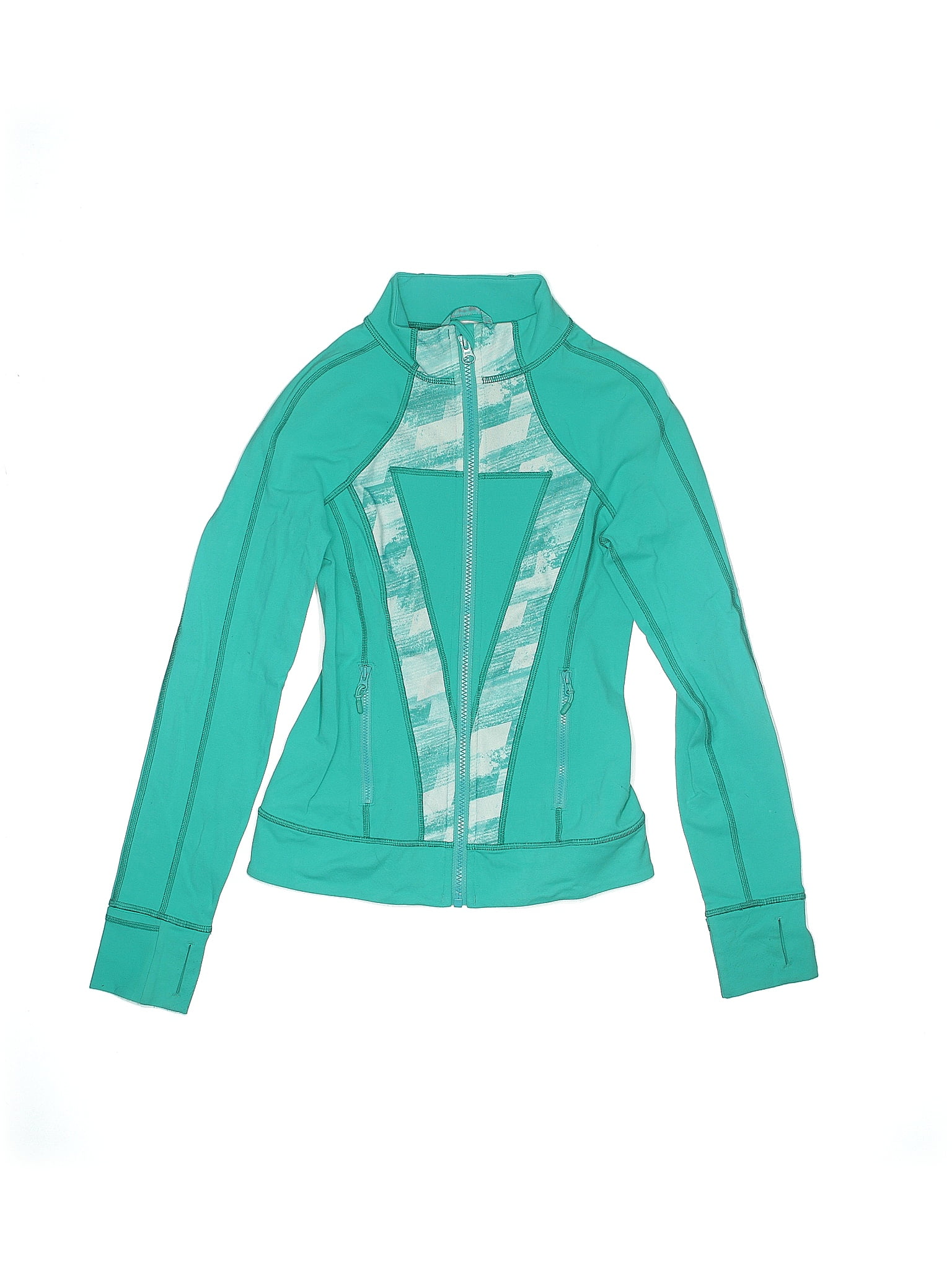 Ivivva Solid Blue Teal Track Jacket Size 10 - 51% off | thredUP