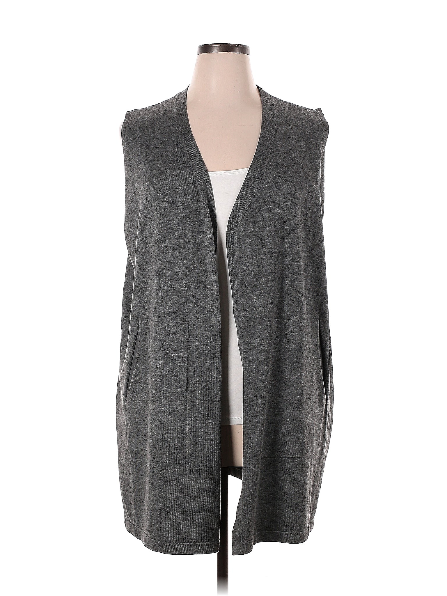 Cyrus Color Block Marled Gray Cardigan Size 3X (Plus) - 62% off | thredUP