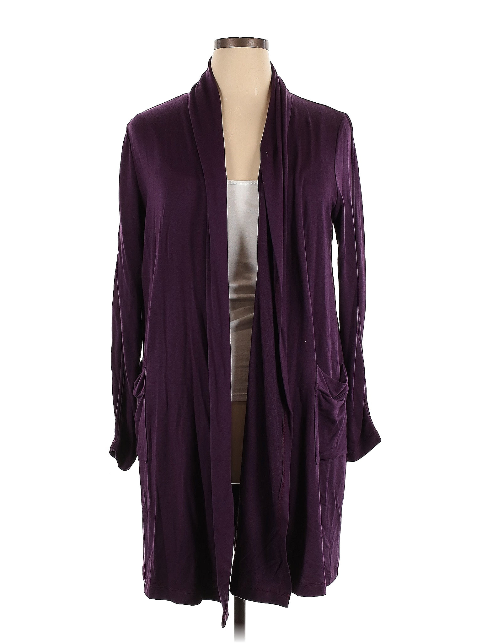 Laila Jayde Color Block Solid Purple Cardigan Size XL - 74% off | thredUP