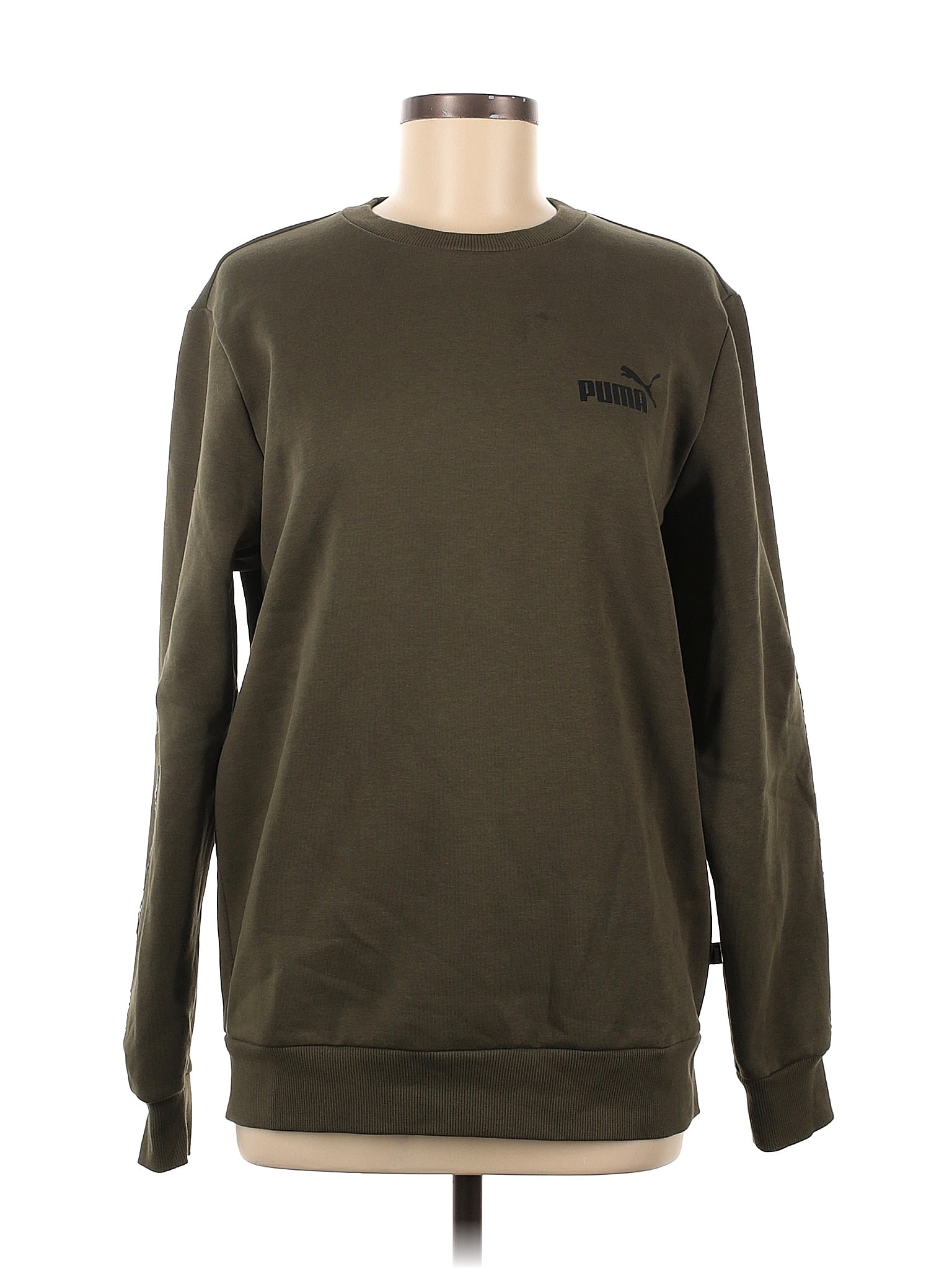 Puma Green Sweatshirt Size M - 55% off | thredUP