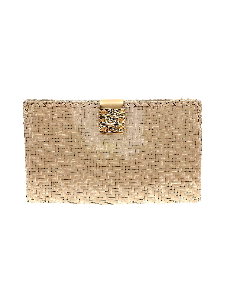 Rodo Solid Tan Gold Clutch One Size - 88% off | thredUP