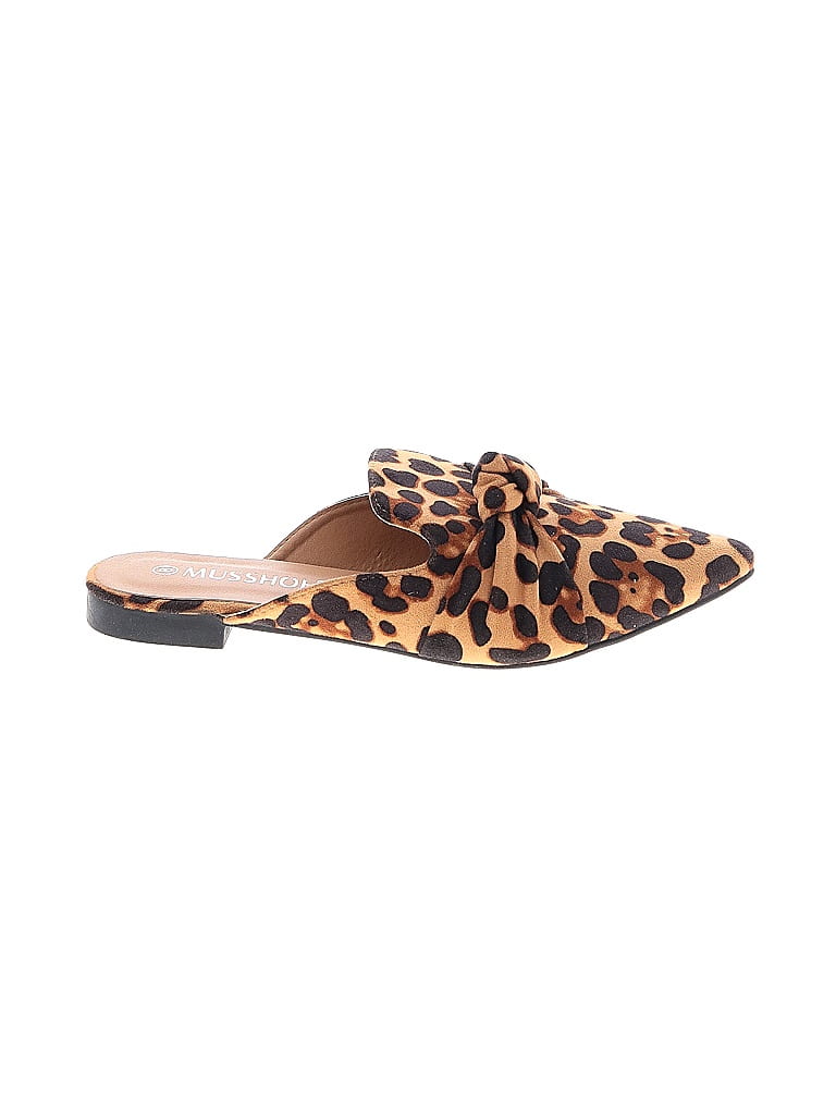 Musshoe Leopard Print Multi Color Brown Mule/Clog Size 8 - 66% off ...