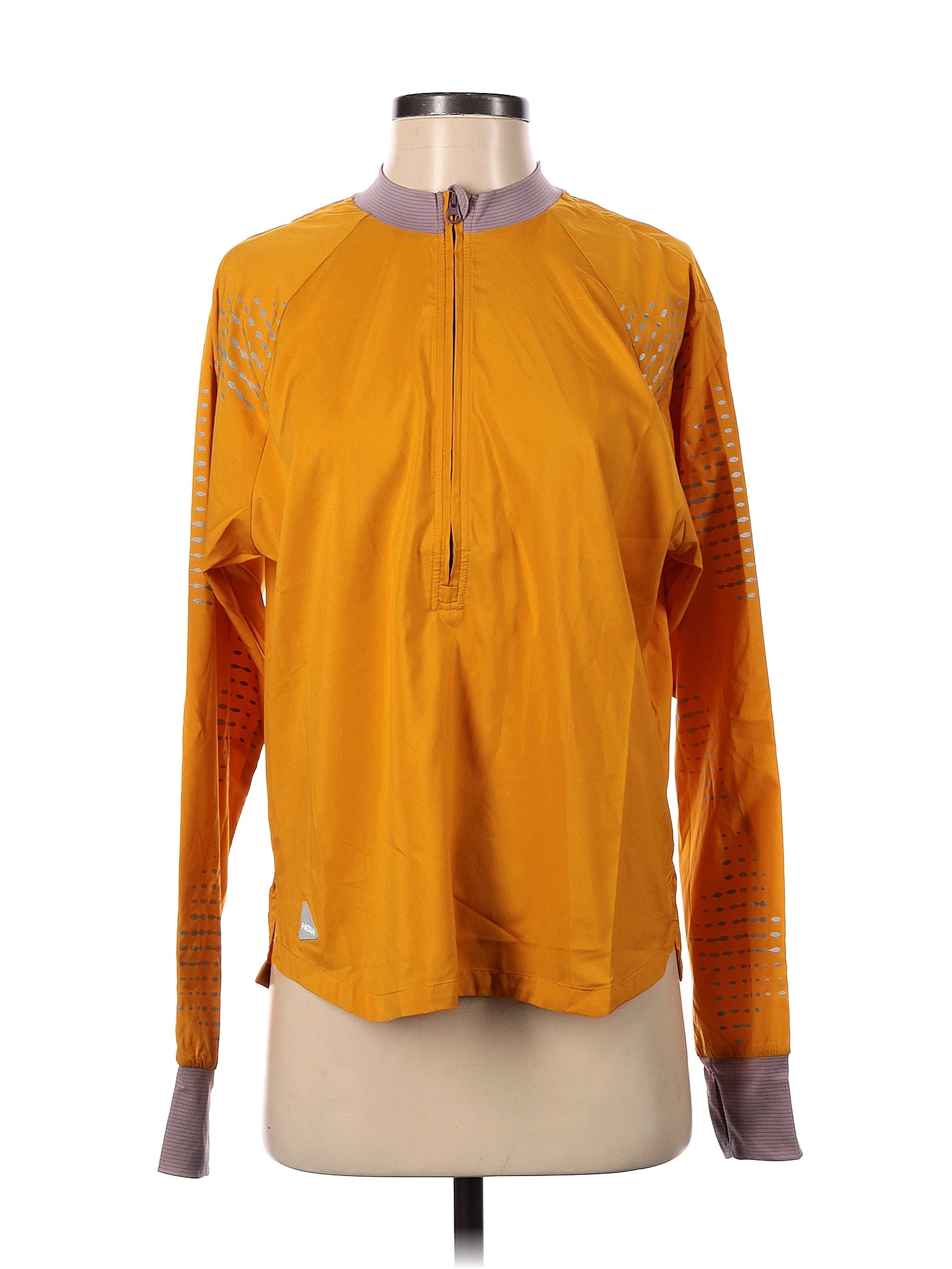 Hoka One One 100% Recycled Polyester Color Block Solid Yellow Orange ...