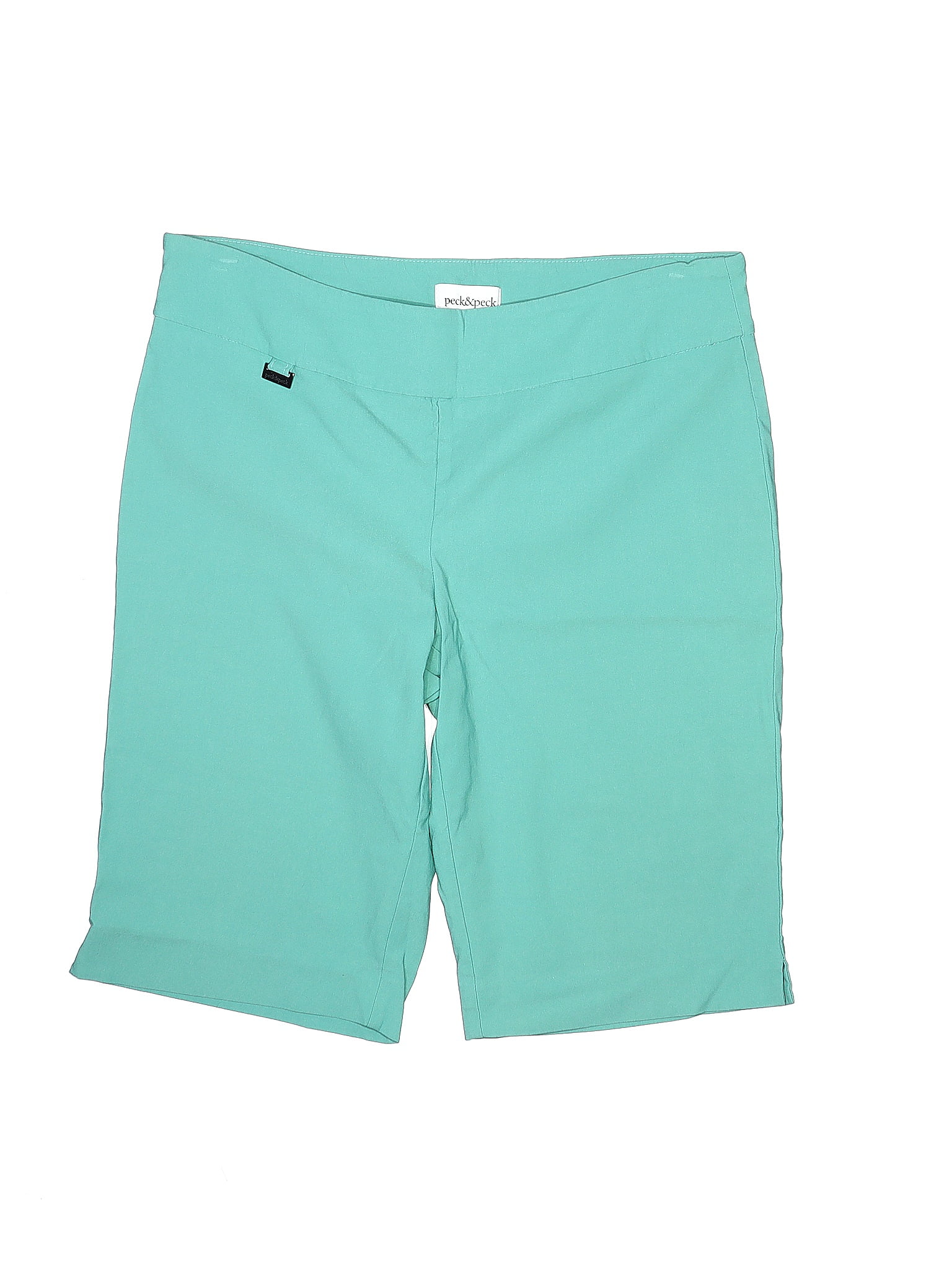 Peck & Peck Solid Blue Teal Shorts Size 16 - 63% off | thredUP