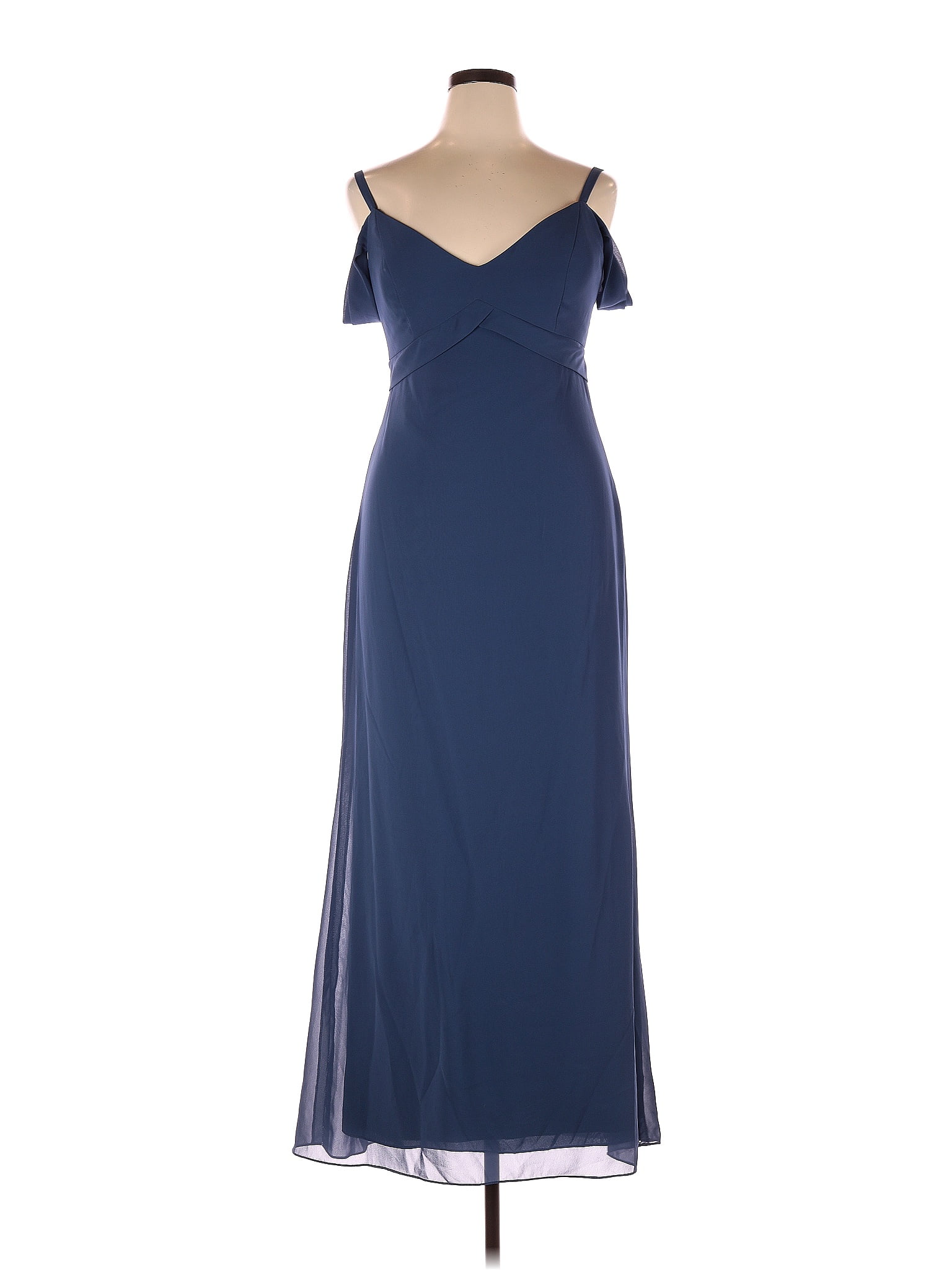 Socialite 100 Polyester Solid Navy Blue Cocktail Dress Size 14 47