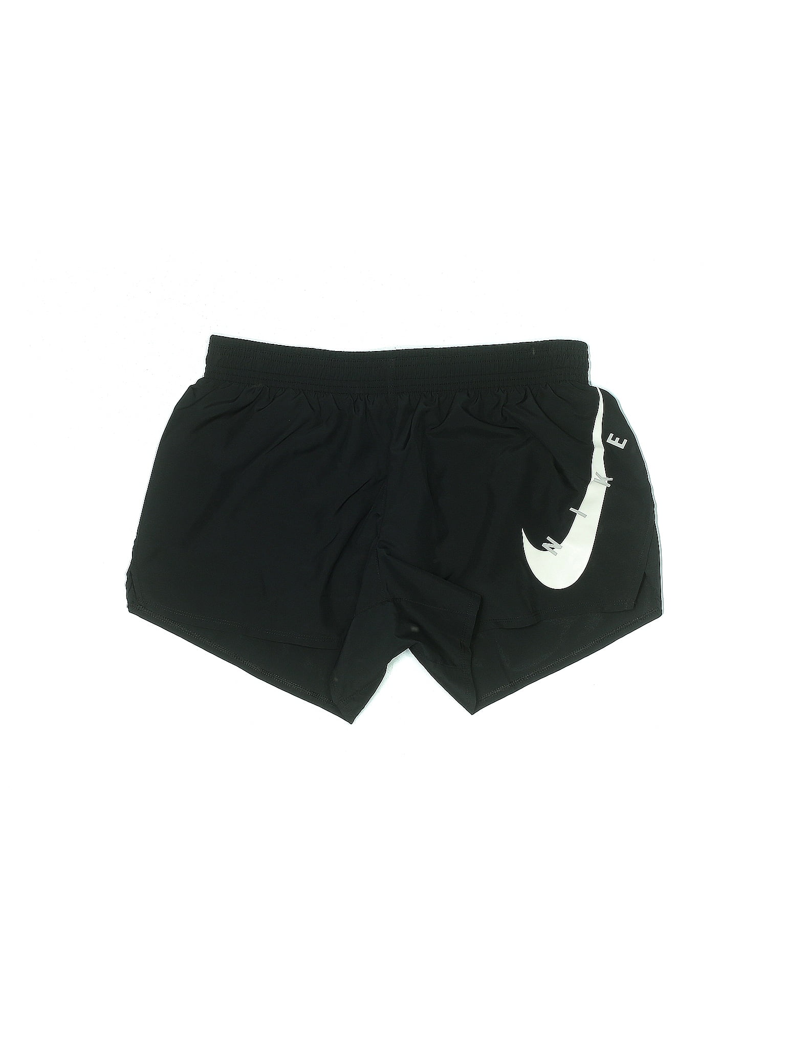 Nike 100% Polyester Color Block Solid Black Athletic Shorts Size M - 58 ...
