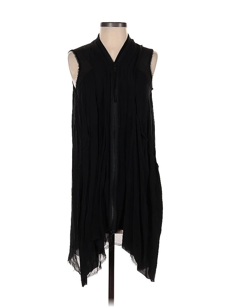 Allsaints 100 Silk Solid Black Jacket Size 2 75 Off Thredup