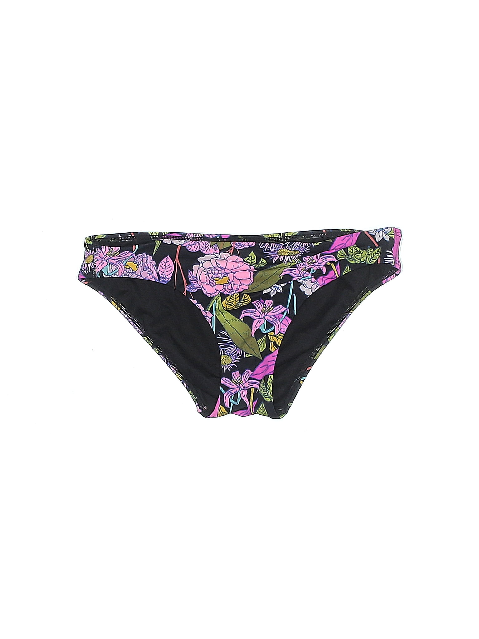 Victorias Secret Floral Black Swimsuit Bottoms Size S 59 Off Thredup