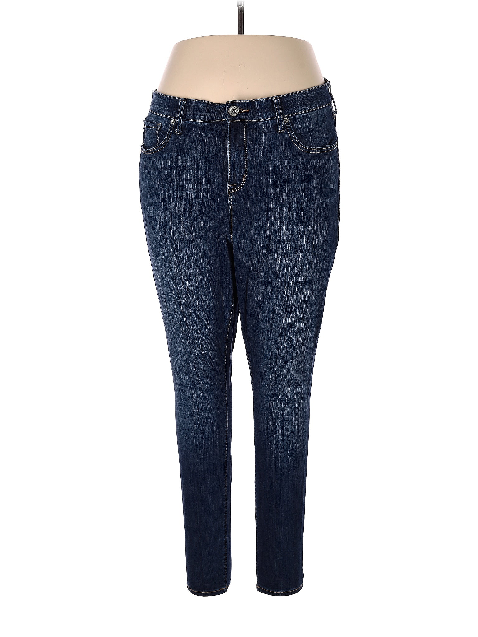 Torrid Solid Blue Jeans Size 18 (Plus) - 56% off | thredUP