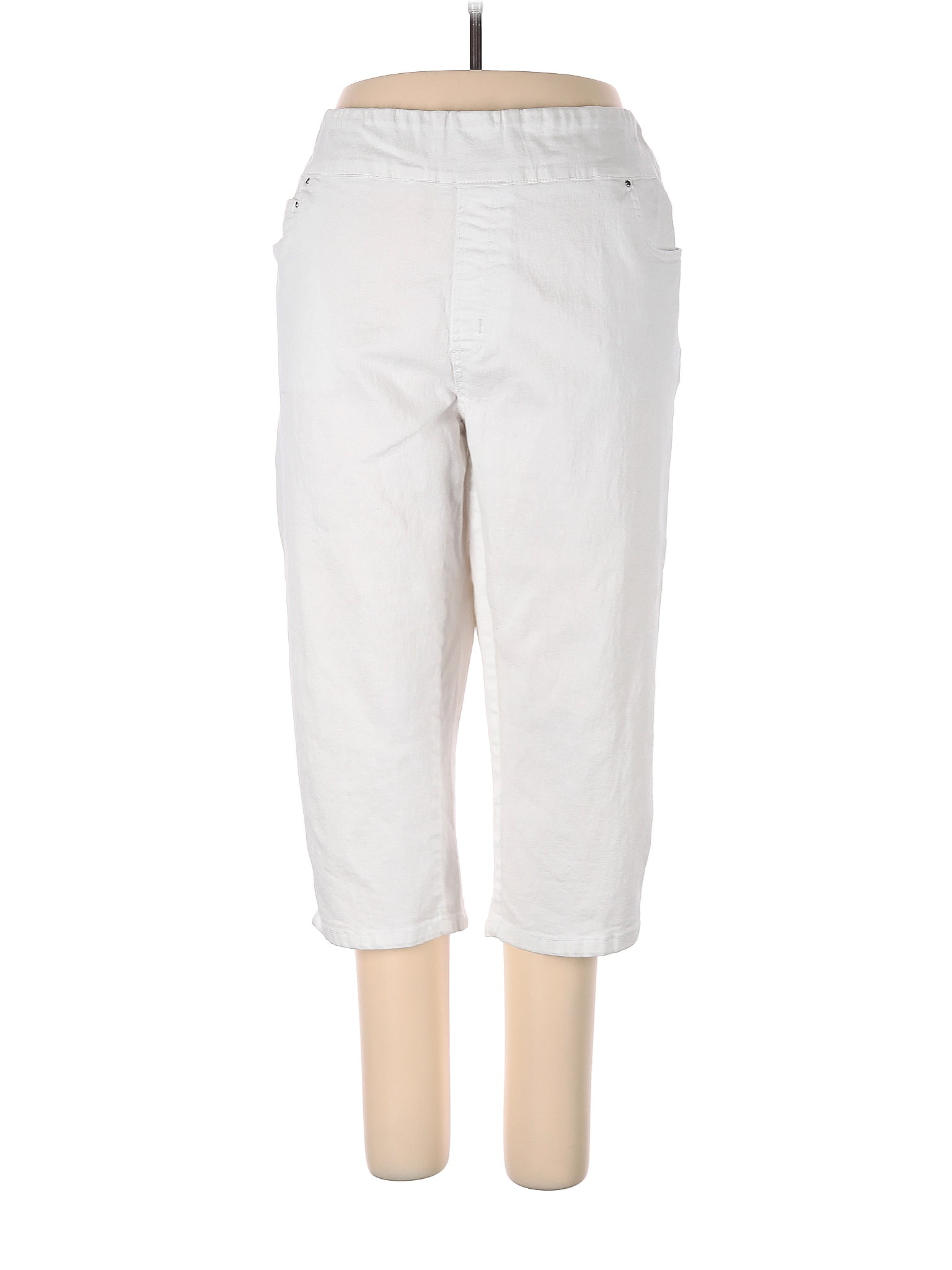 Blair Solid White Casual Pants Size 20 (Plus) - 40% off | thredUP