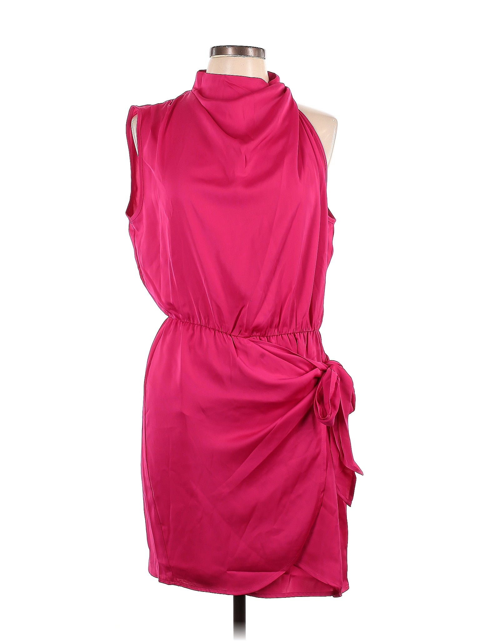Prettygarden Solid Pink Cocktail Dress Size L 57 Off Thredup
