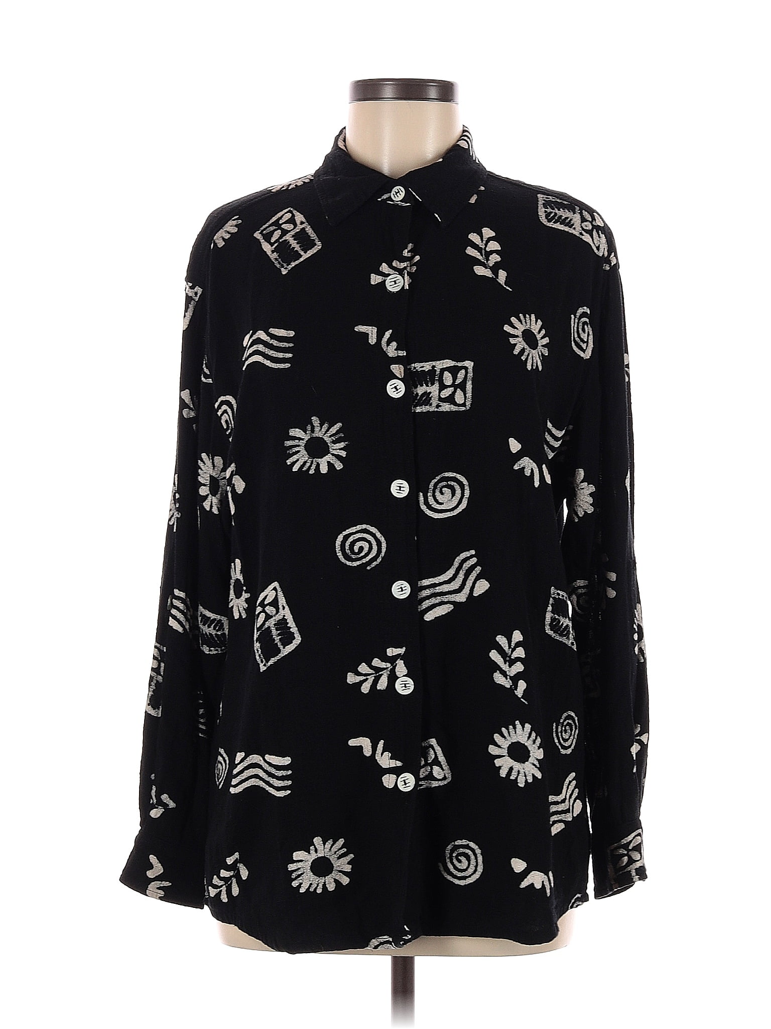 Nomadic Traders Black Long Sleeve Blouse Size M - 62% off | thredUP
