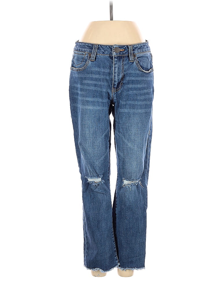 CAbi Solid Blue Jeans Size 2 - 63% off | thredUP