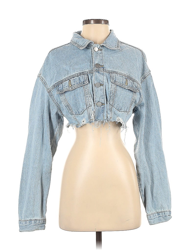 Shein Blue Denim Jacket Size M - 52% off | ThredUp