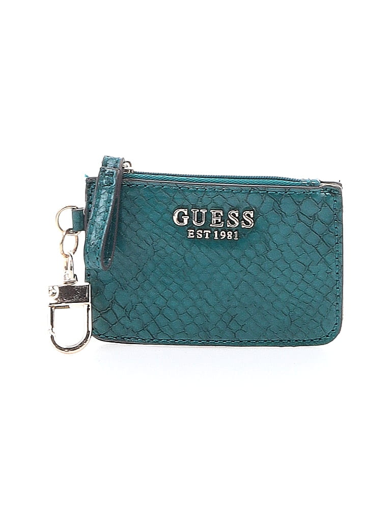 Guess Solid Teal Card Holder One Size - 58% off | thredUP